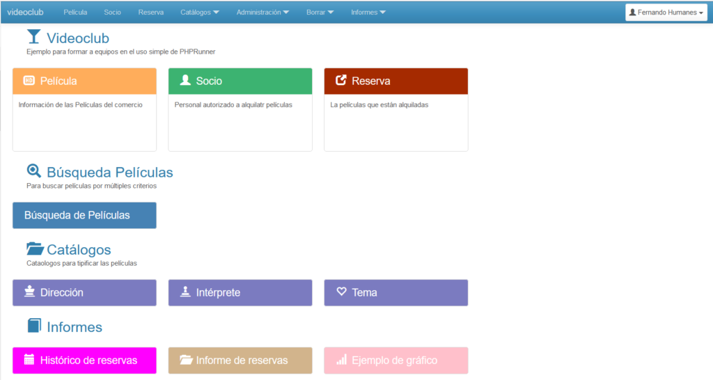 Tutorial - Aplicación "videoclub" - Fernando Humanes
